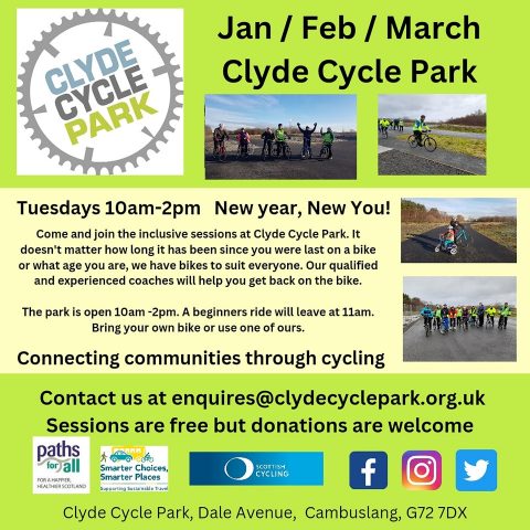 Get fit for 2024! Our Spring programme is underway | Clyde Cycle Park